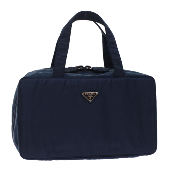 Prada | Bags | Prada Hand Bag Nylon Navy Auth Ep24 | Poshmark